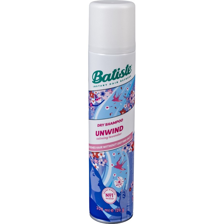 Сух шампоан за коса, Batiste, 200 мл, аромат грейпфрут, пъпеш, ябълка ...