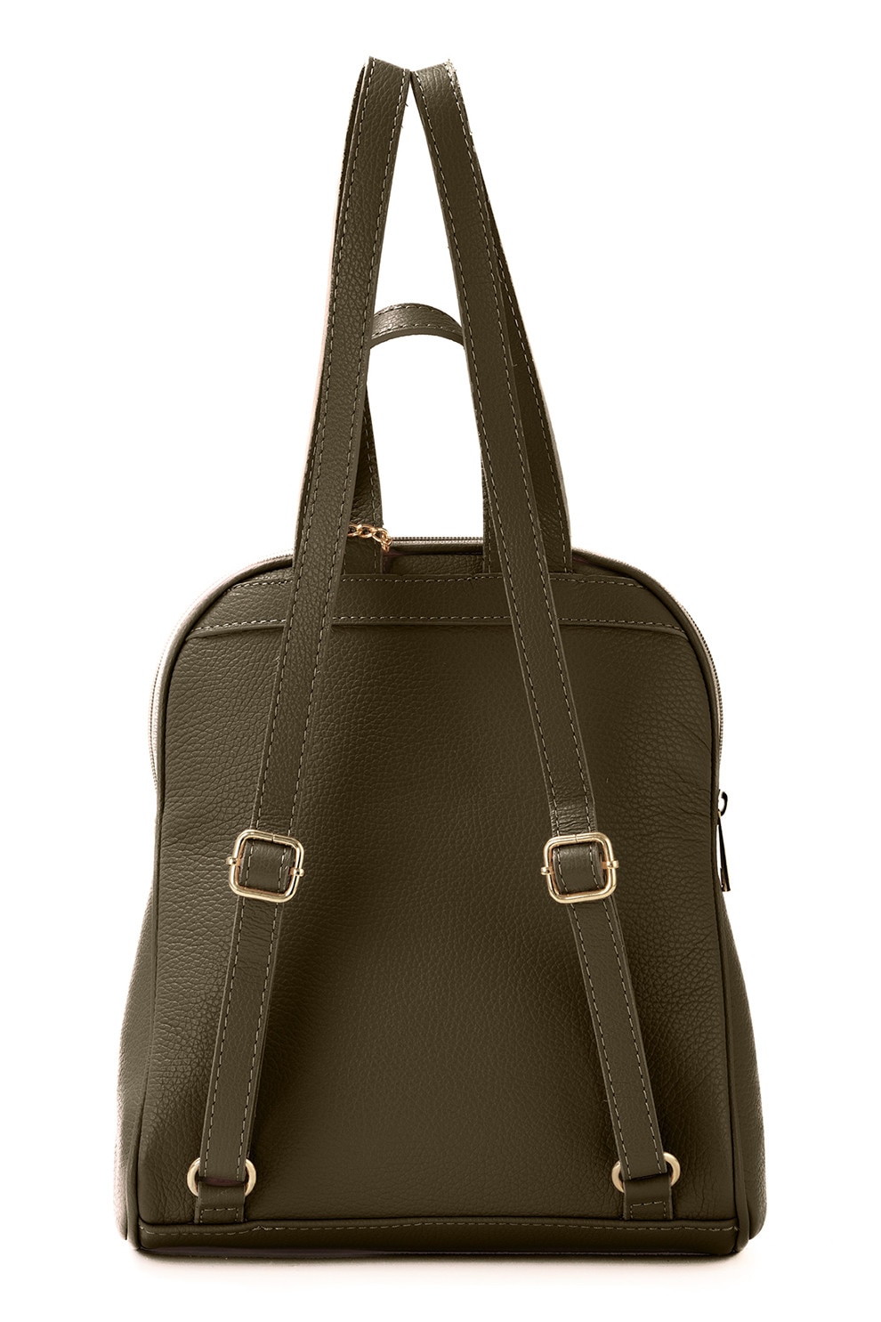 Anna Morellini, Rucsac din piele cu buzunar frontal Breta, verde ...