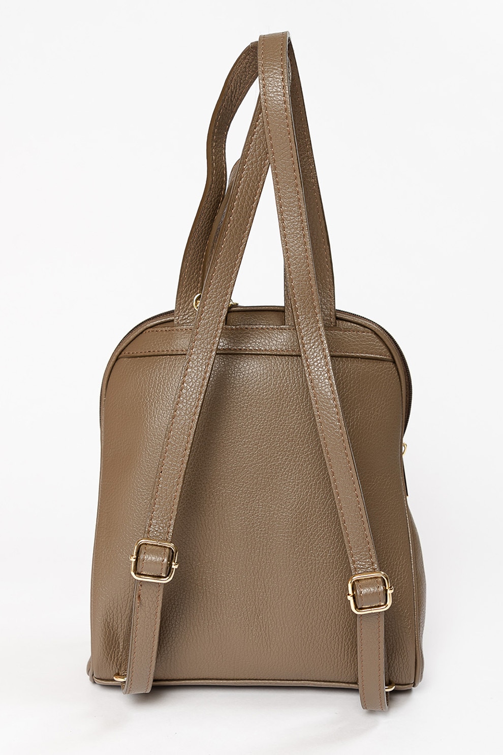 Anna Morellini, Rucsac din piele cu buzunar frontal Breta, Maro deschis ...