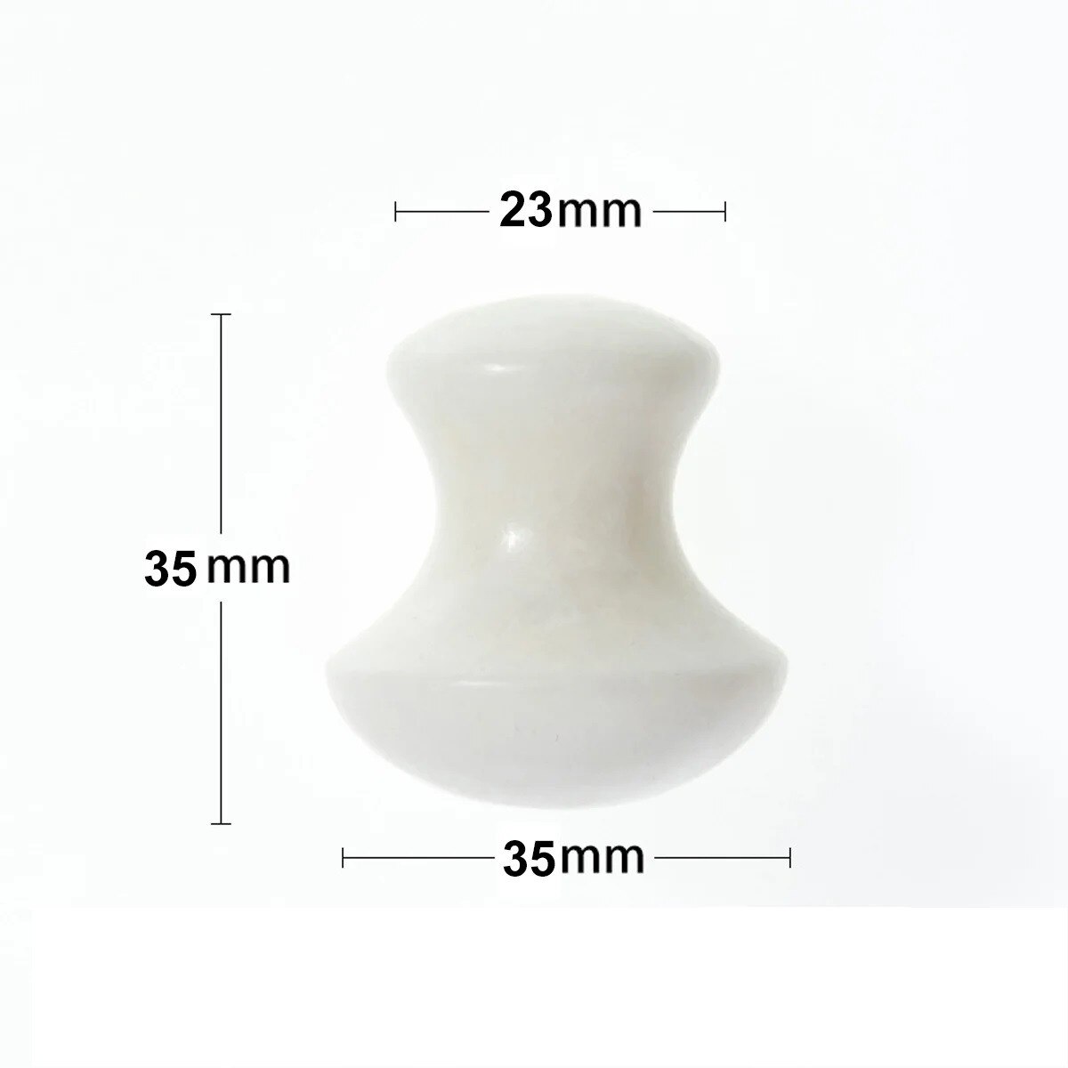 Piatra Gua Sha din Jad Alb pentru masaj Forma de Ciuperca Sela - eMAG.ro