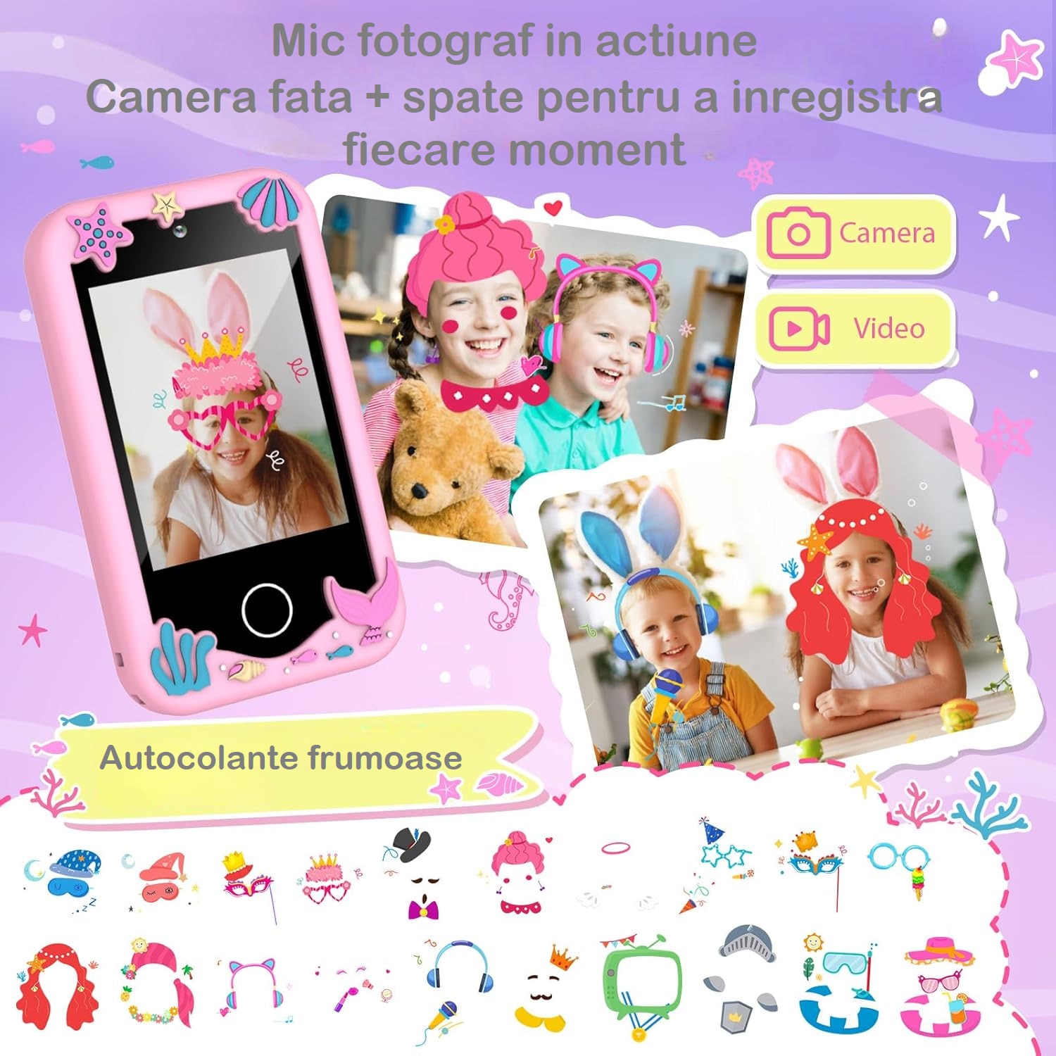 Telefon Mobil Educativ NO Internet/Apeluri MiniPHONE® STAR 2.8" HD ...