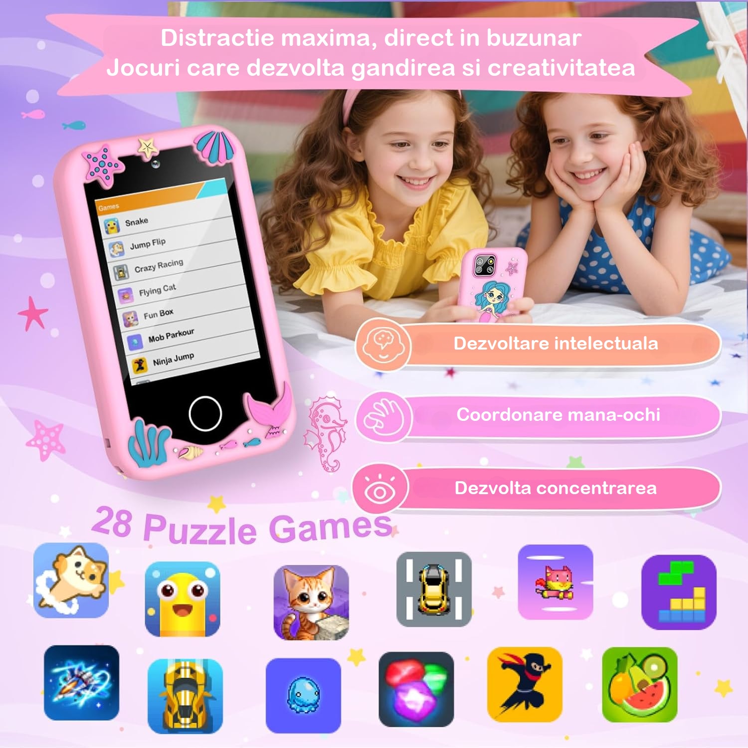 Telefon Mobil Educativ NO Internet/Apeluri MiniPHONE® STAR 2.8" HD ...