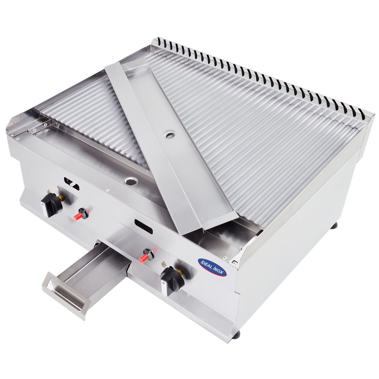 Gratar pe butelie cu placa striata de 10 mm grosime Ideal Inox ...