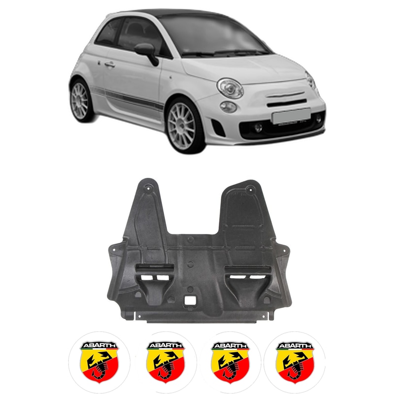 Scut motor ABARTH 500C / 595C / 695C din 2009-2011, protectie auto ...