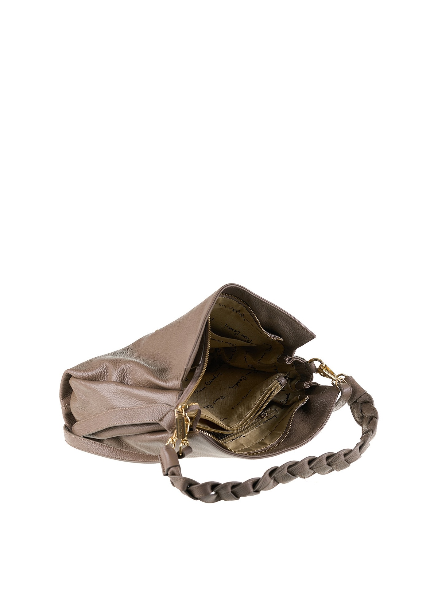 Pierre Cardin, Geanta de piele cu bareta de umar Aurelia Elite, Maro ...