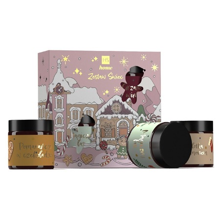 Set 4 lumanari parfumate HISKIN - Mango Maracuja, Portocala cu ...