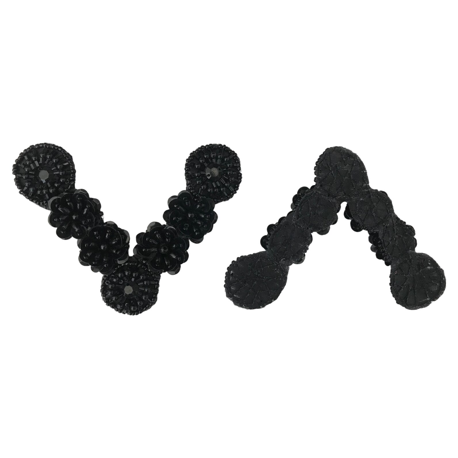 Aplicatie litera V, KAMEA, neagra, 10x7cm, set 5 bucati - eMAG.ro