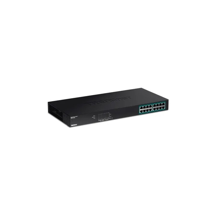 Суич 16 порта Gigabit PoE+ 246W - TRENDnet TPE-TG160G - eMAG.bg