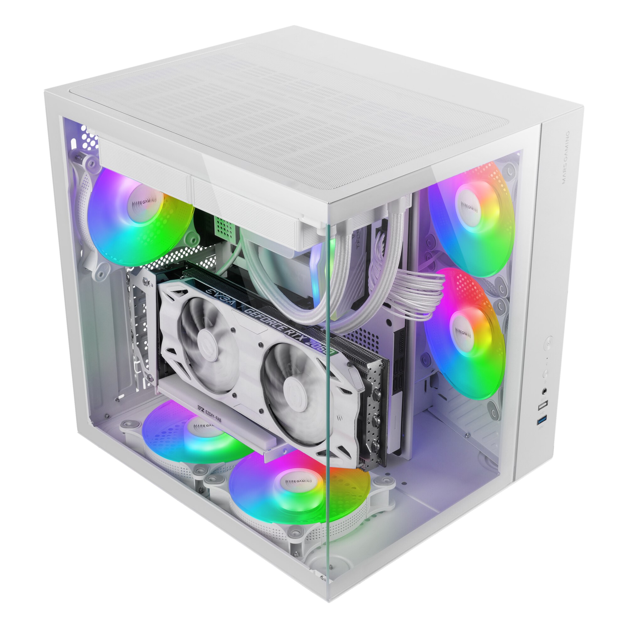 GRT White RGB FAN Gaming asztali számítógép, AMD Ryzen 7 9700X ...