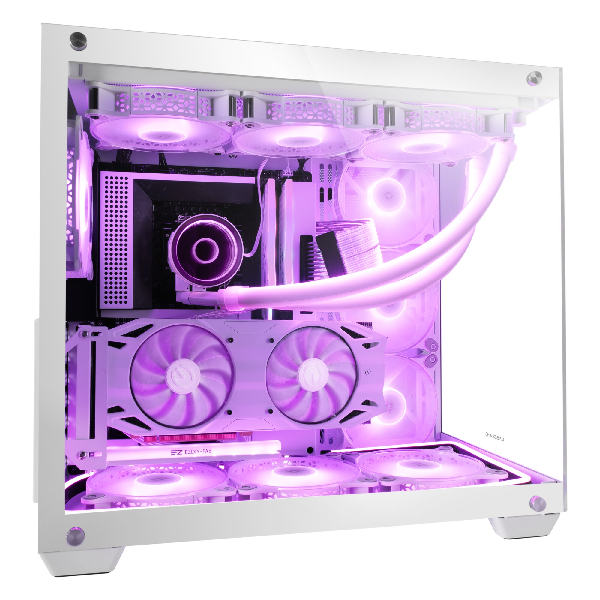 Sistem Desktop PC Gaming GRT White RGB FAN cu procesor AMD Ryzen 5 ...