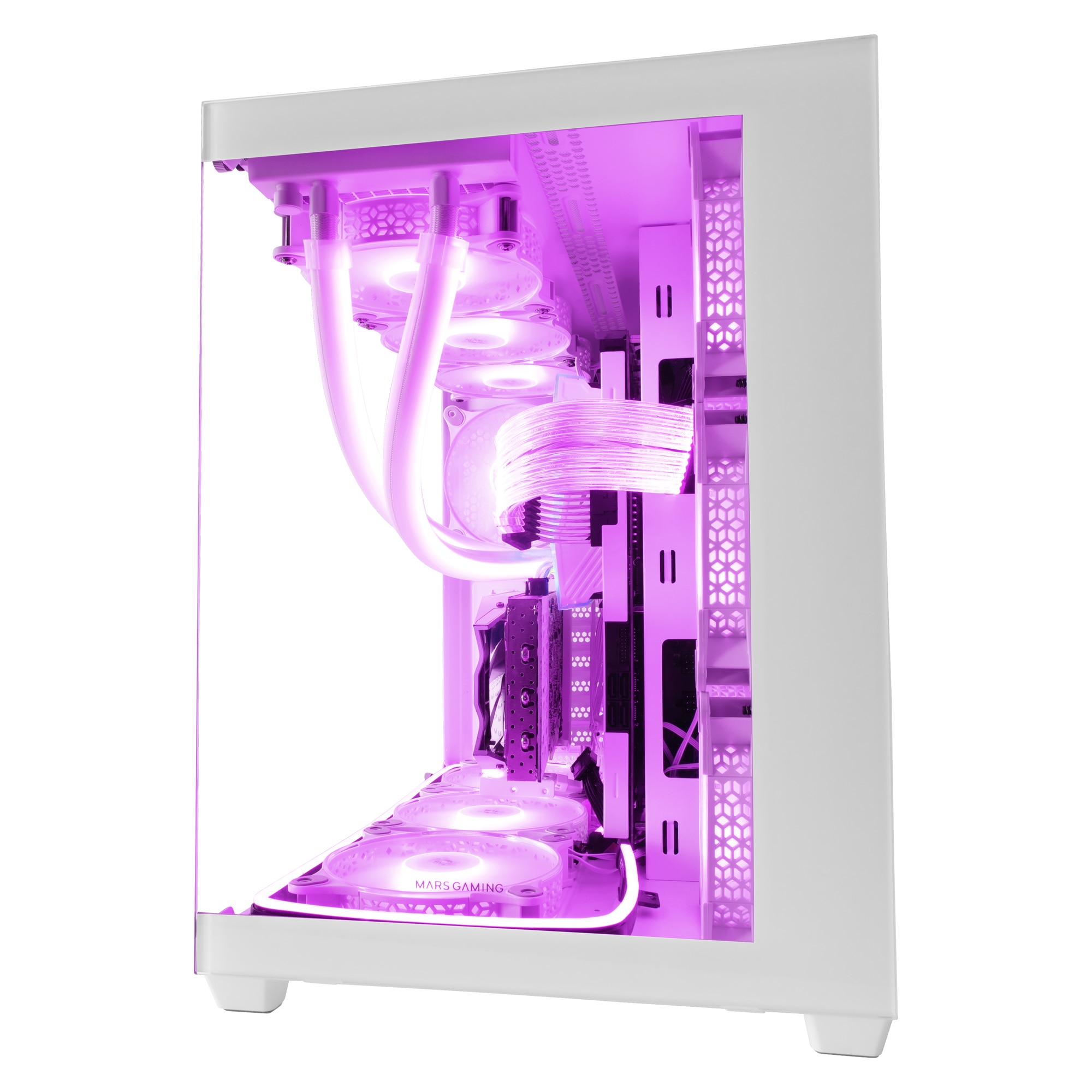 Sistem Desktop PC Gaming GRT White RGB FAN cu procesor AMD Ryzen 5 ...