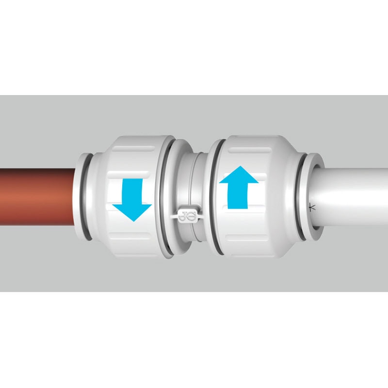 Set 4 coltare din plastic JG Speedfit 15x1/2" GW, sistem push-fit ...