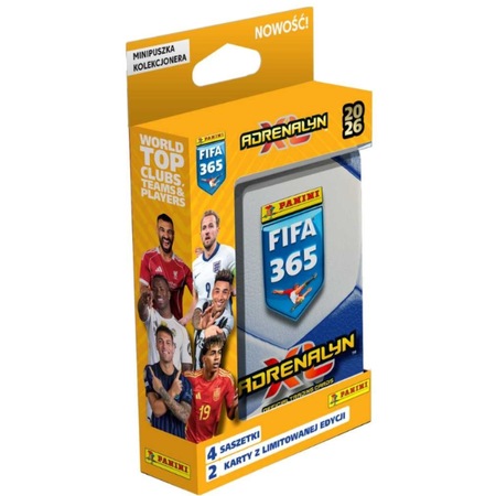 Joc de carti FIFA 365 Adrenalyn XL 2026, Panini, 26 carti, 13x9x3cm ...