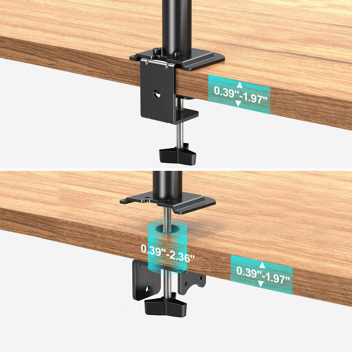 Suport birou 2 monitoare 17-32" inch, Triadyn DuoClamp, Brat Reglabil ...