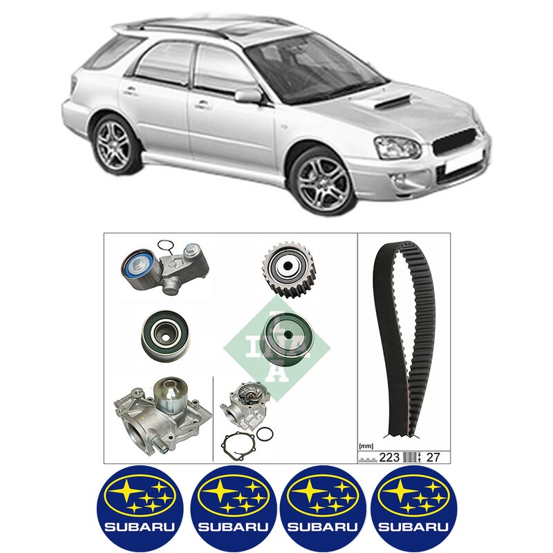 Set Kit de distributie curea intinzator pompa de apa SUBARU IMPREZA ...