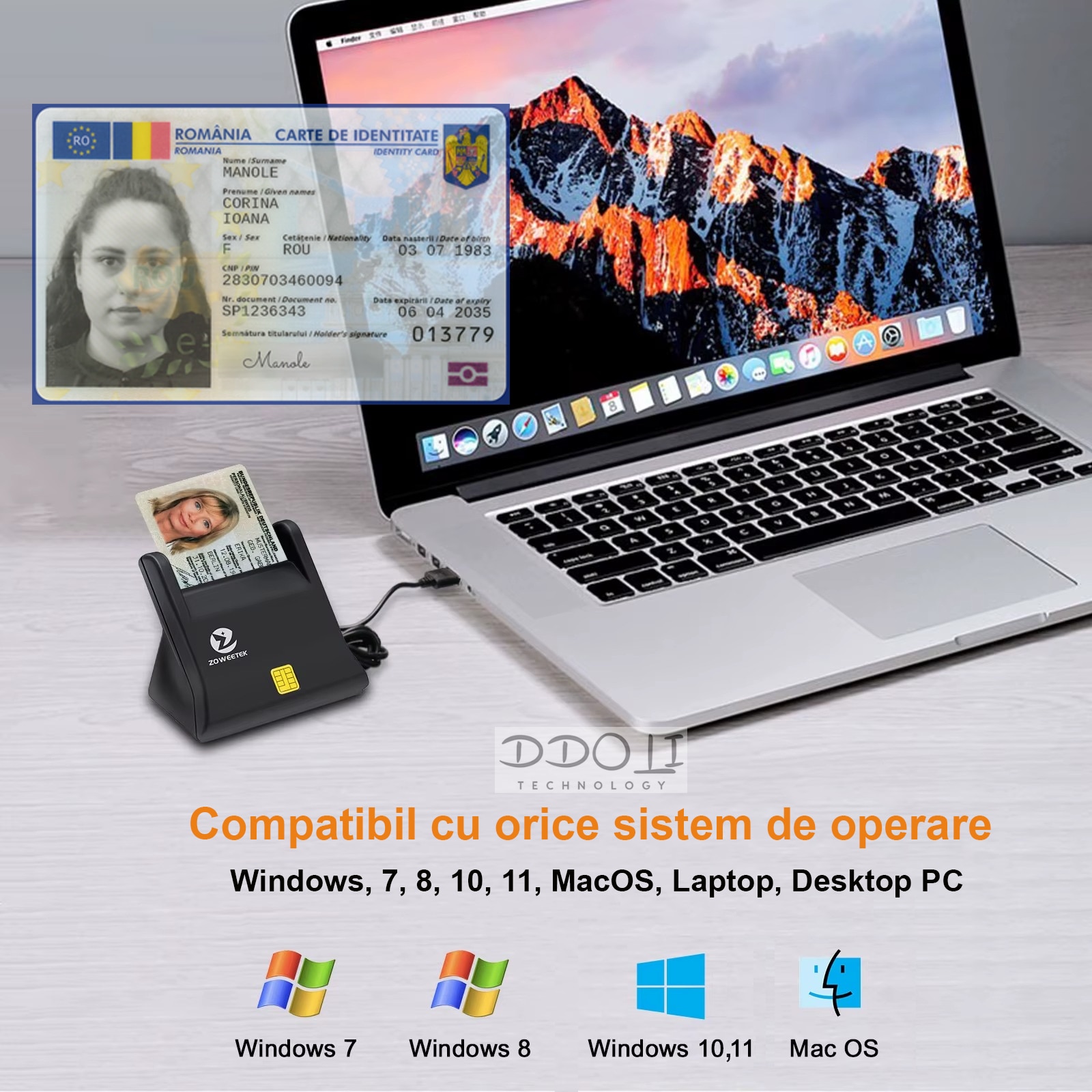 Cititor buletin CEI, DDOLI pentru carte de identitate si card de ...