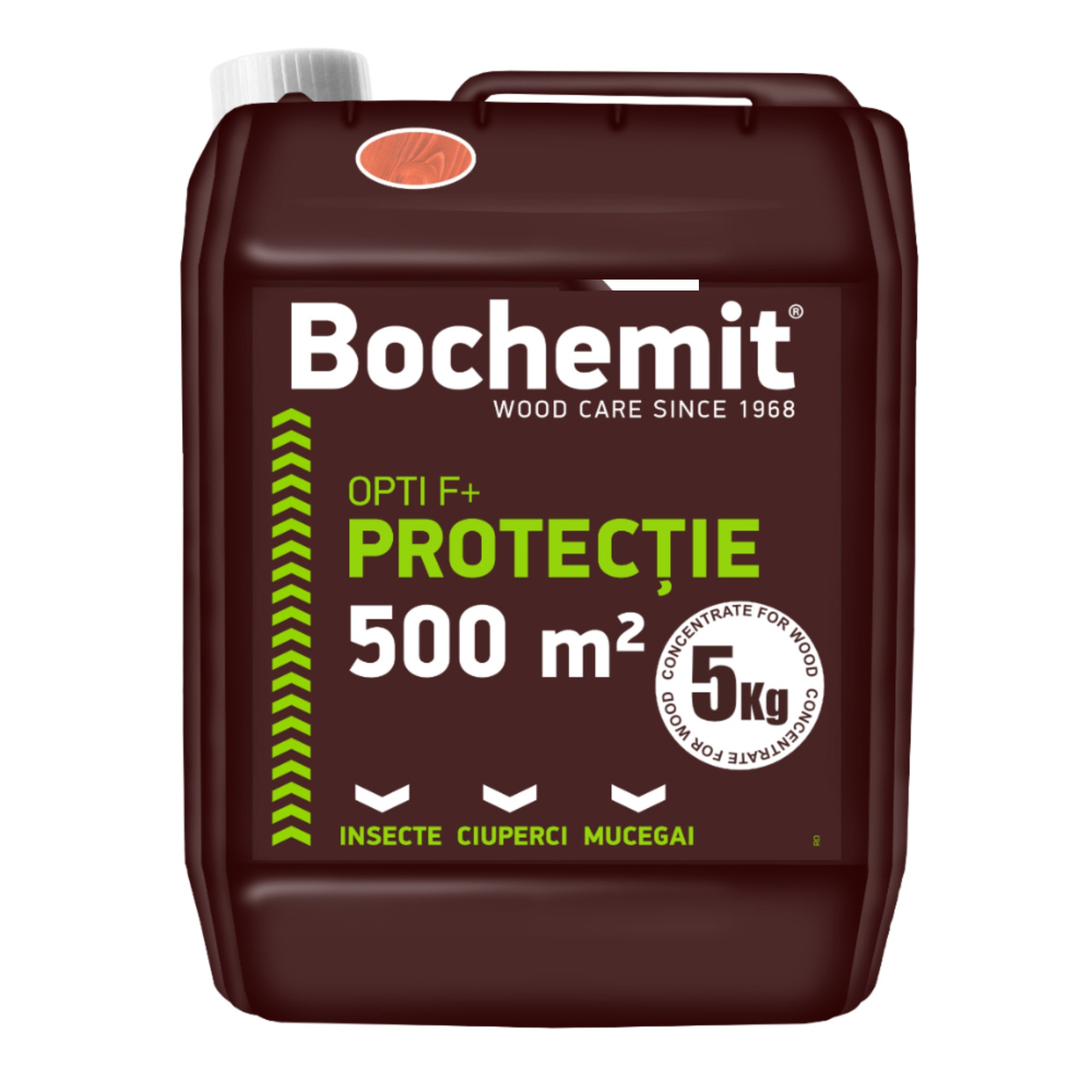 Tratament preventiv lemn Bochemit Opti F+ 5Kg maro-roscat 500mp in 2 ...