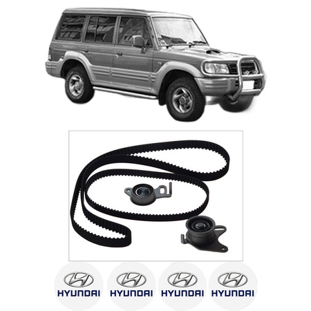 Set kit distributie HYUNDAI GALLOPER II (JK-01) 2.5 TCi D din 1998-2003 ...