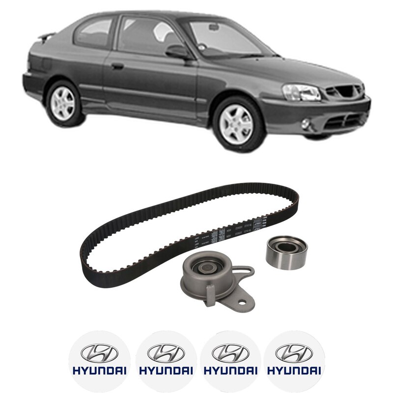 Set kit distributie HYUNDAI ACCENT II (LC) 1.5 din 2000-2002 KW 68 CP ...