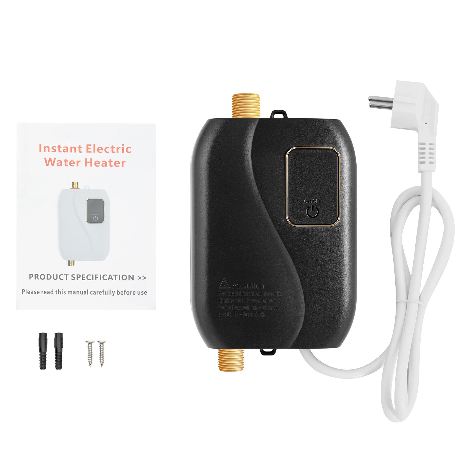 Incalzitor instant de apa, design compact, apa calda instant, negru ...