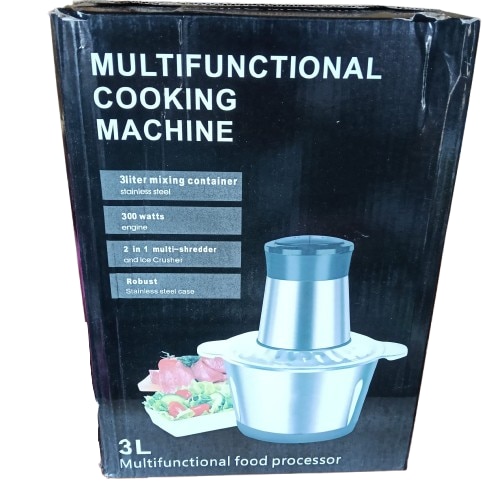 Tocator electric multifunctional 3 L din inox, cu 4 lame, pentru carne ...