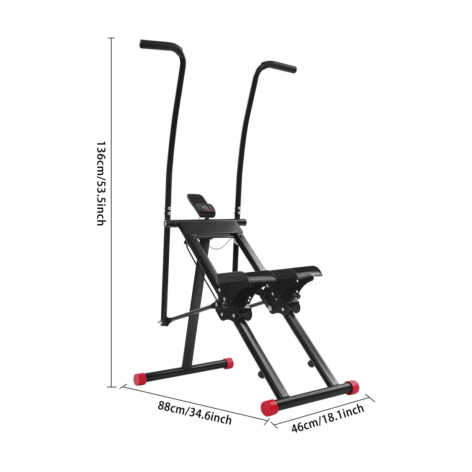 Stepper, antrenament complet, monitor digital, negru, dimensiuni ...