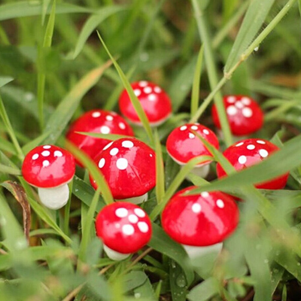 Set 50PCS Ciuperci Miniaturale pentru Gradina, Accesorii Decorative ...