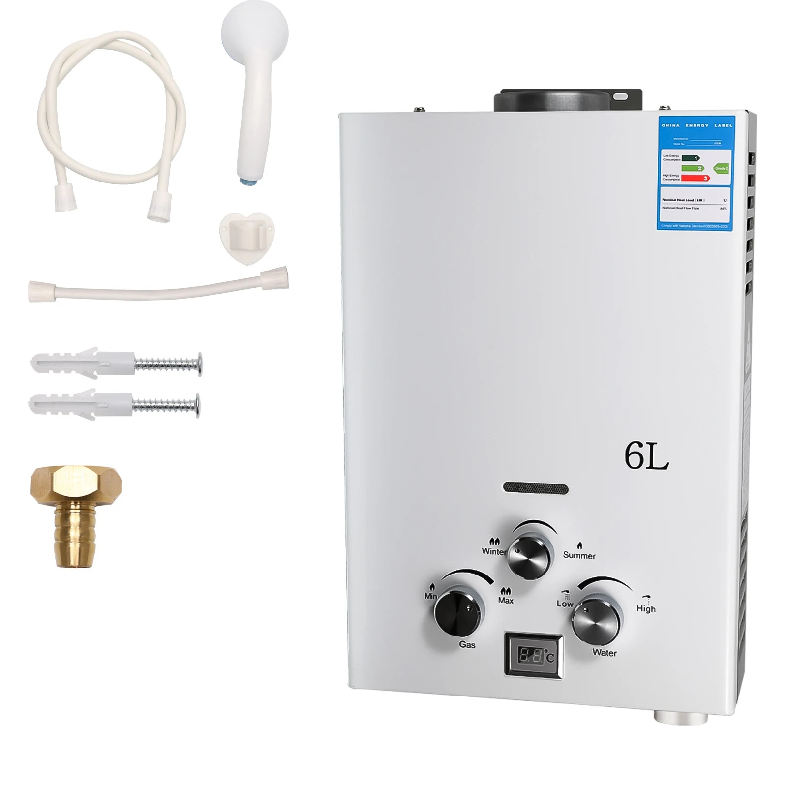 Incalzitor instant de apa, 12 kW, eficient energetic, 6L, inox, pentru ...