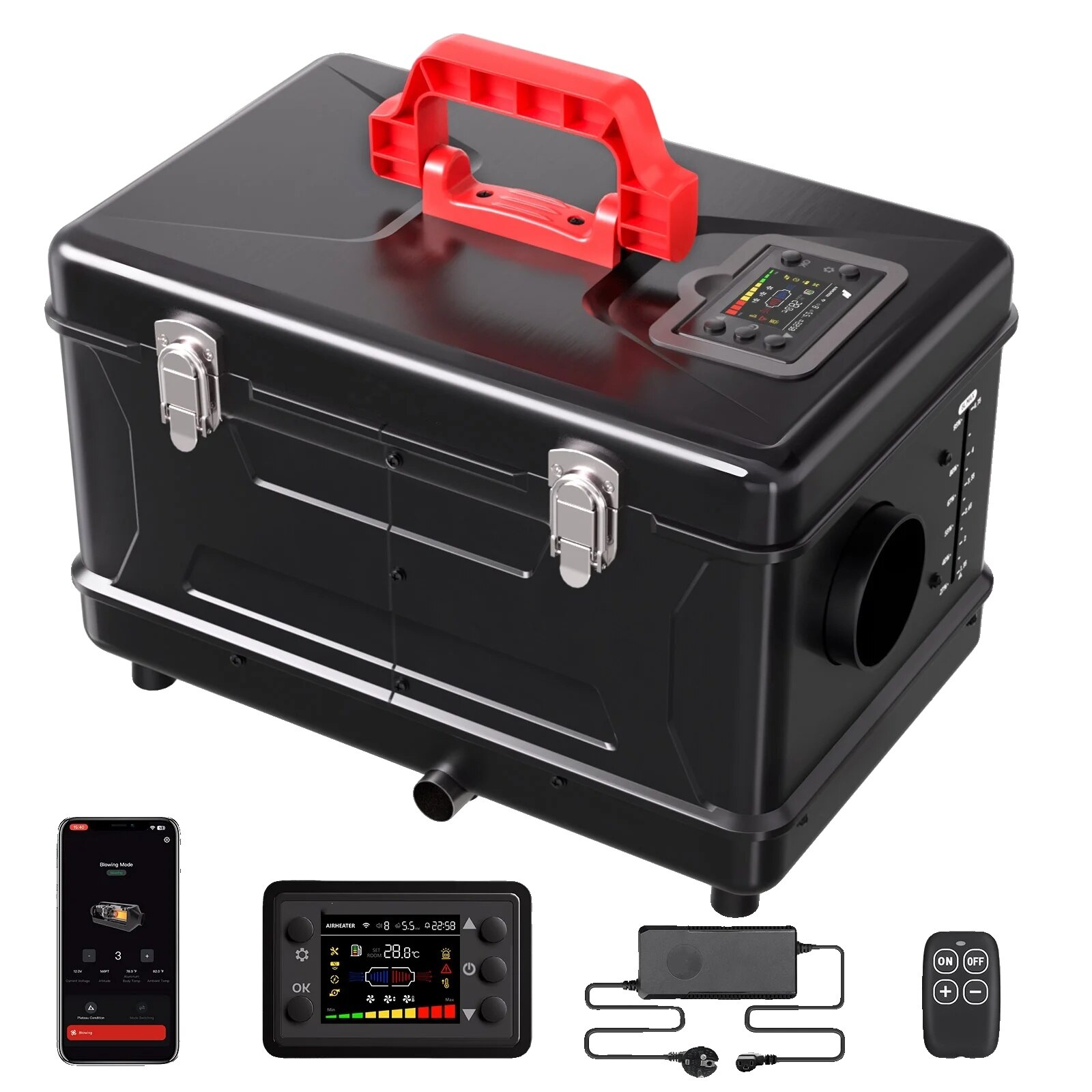 Incalzitor diesel, control inteligent, eficienta ridicata, negru ...