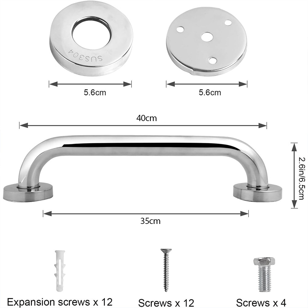 Set 2 maner sustinere pentru baie, DONFANLIA®, Greutate Maxima ...