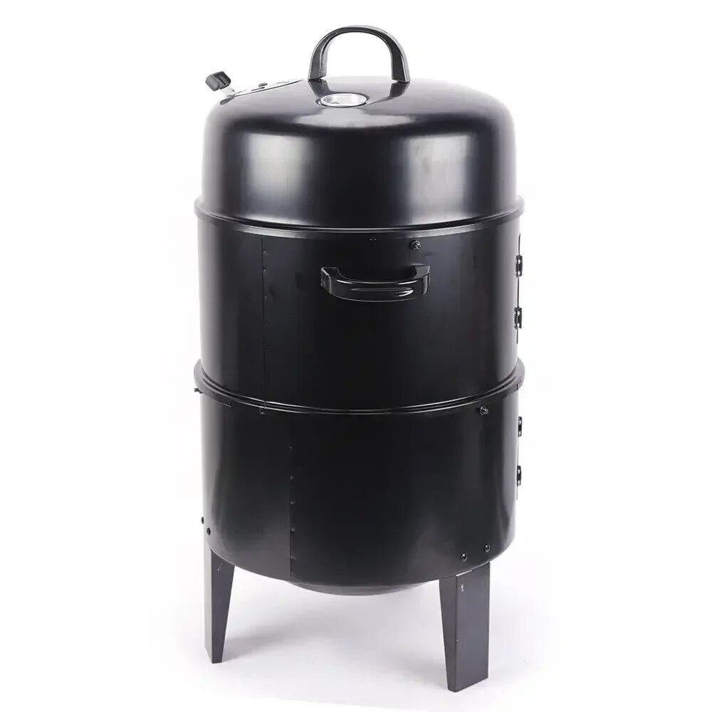 Gratar de gradina 3 in 1 cu termometru, optiuni de gatit versatile ...