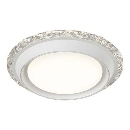 Ventilator de tavan cu iluminat LED, design fara palete, stil cristal ...