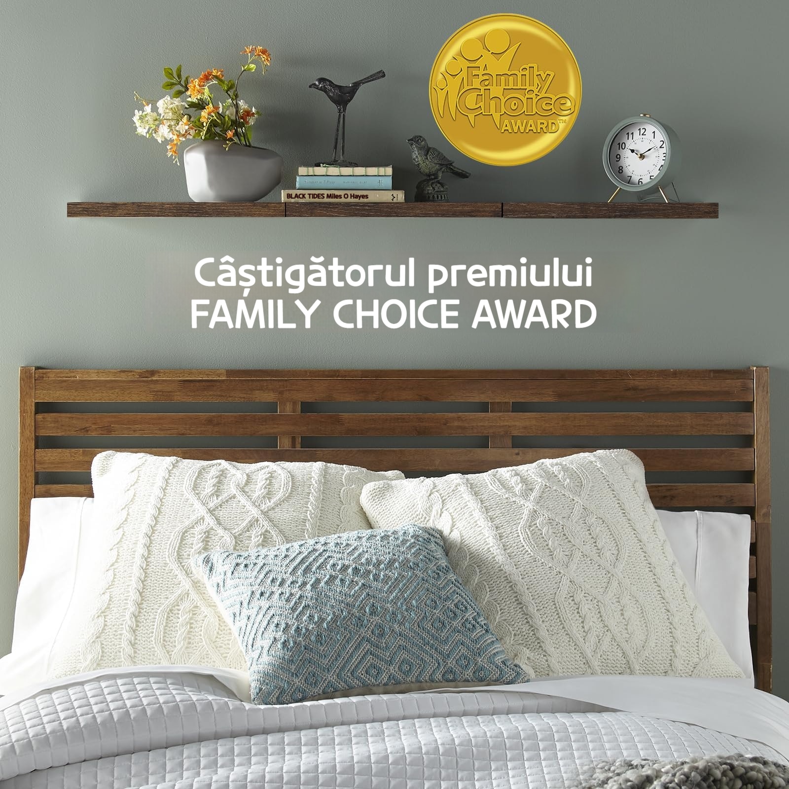 Raft pentru perete, XICENRM®, 3 buc, MDF/PVC, montate pe perete, maro ...