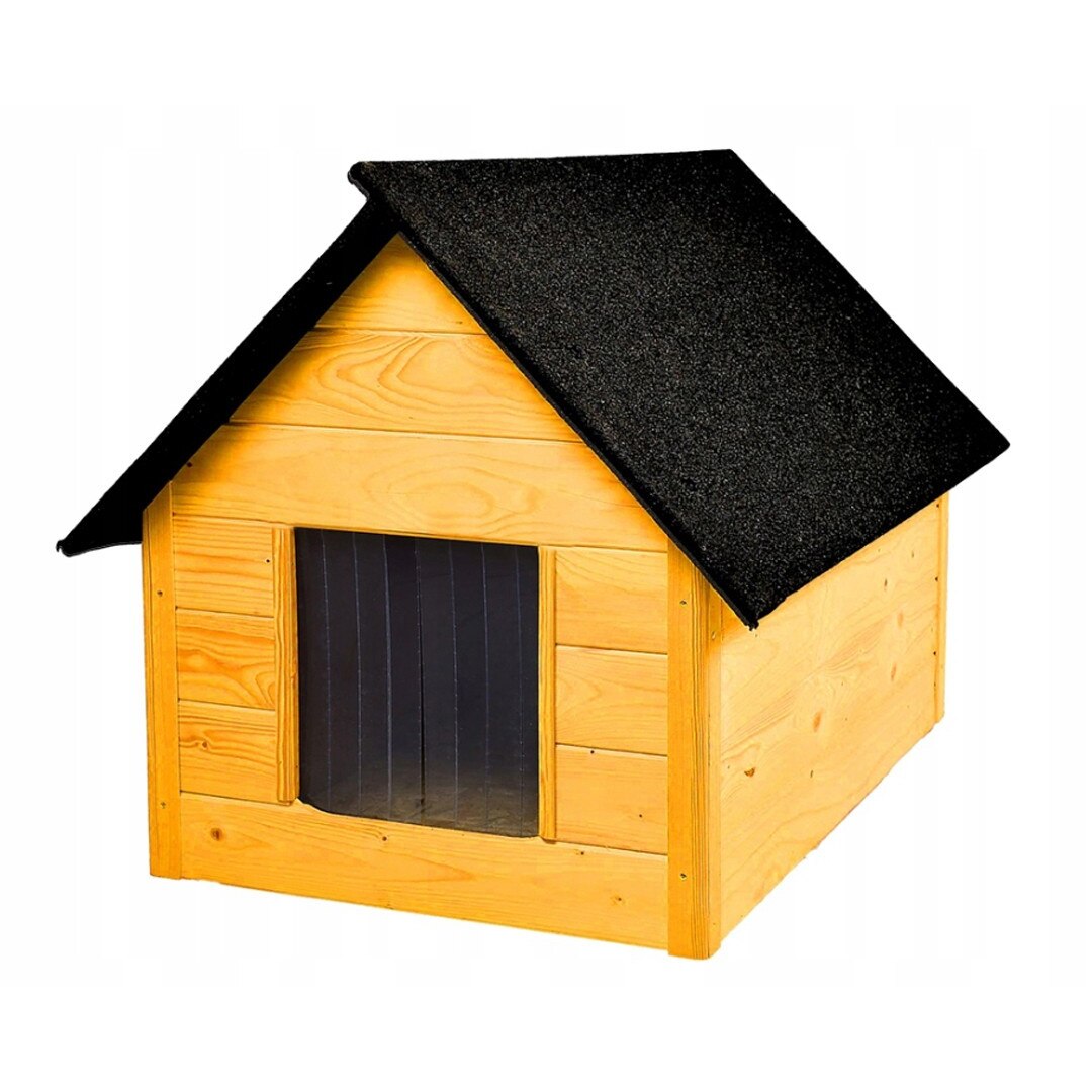 Cusca pentru caini XL, galben/negru, 101x69x70cm, set complet - eMAG.ro