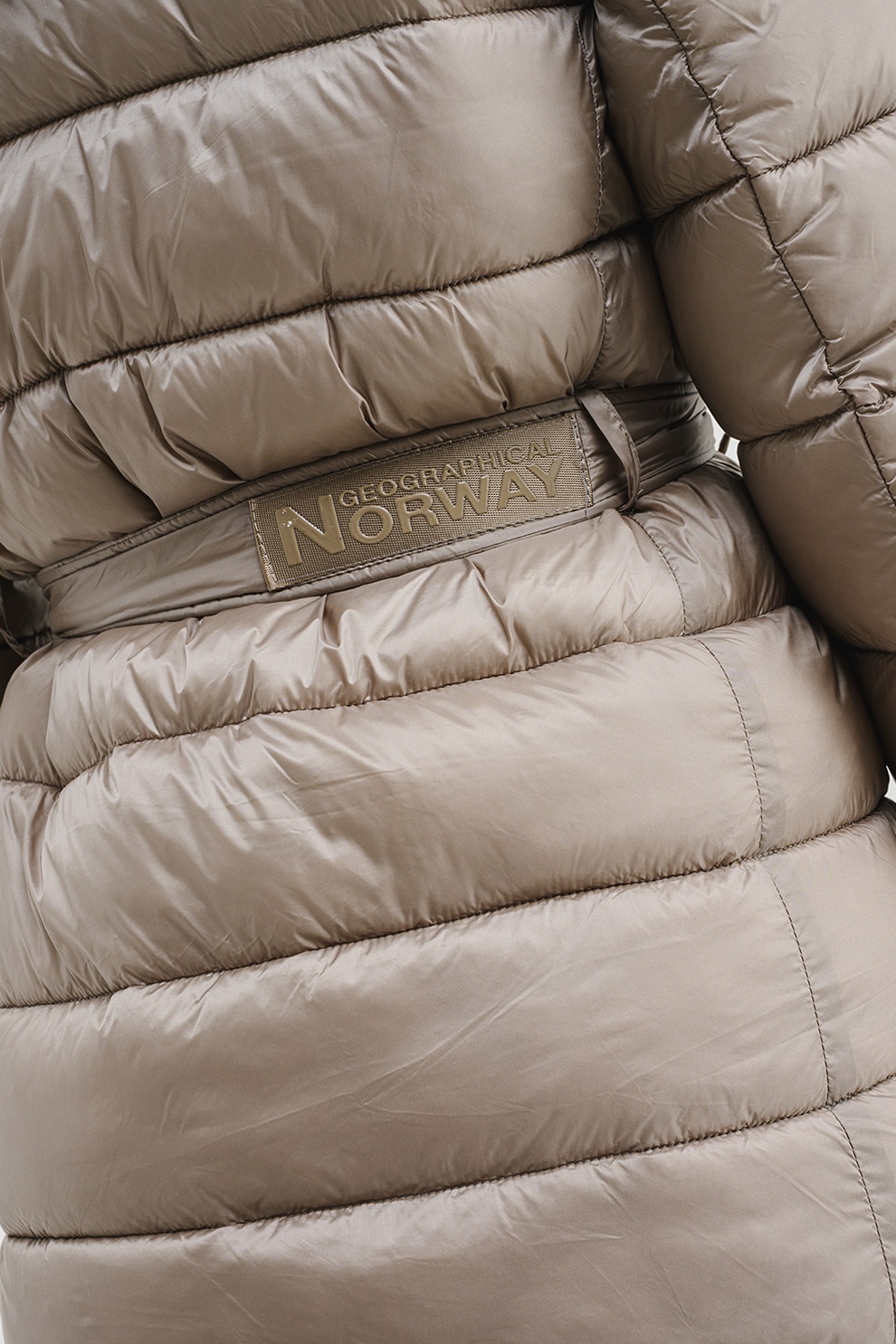 Geographical Norway, Дълго зимно яке Adina, Бежов, 2XL - eMAG.bg