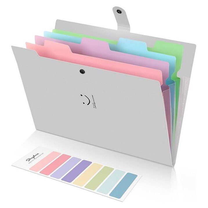 Mapa extensibila, cu 4 compartimente, dosar pentru documente A4 cu ...