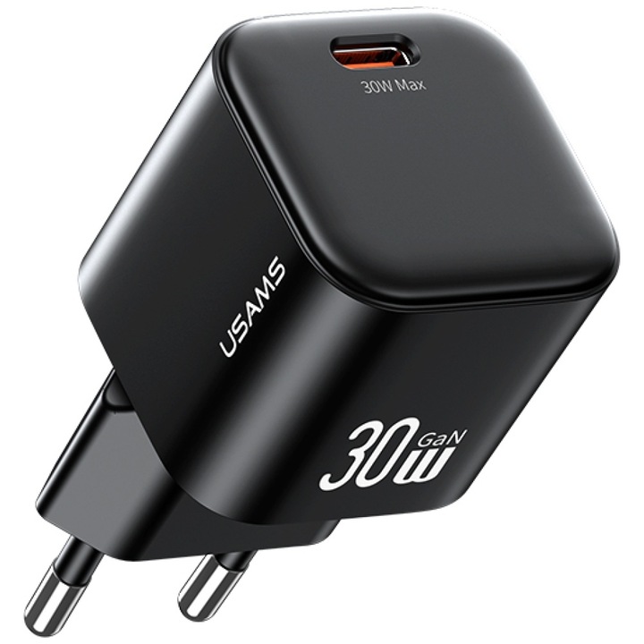 USAMS JO Series CC262 30W USB-C töltő + USB-C/Lightning kábel 1m fehér ...