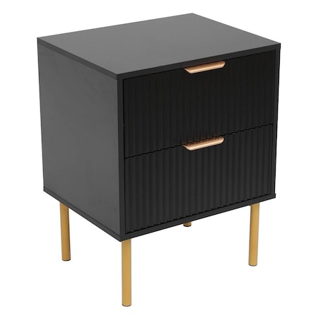 Noptiera Moderna Cu 2 Sertare 50x40x64 Cm, Noptiera Din MDF Cu Manere ...
