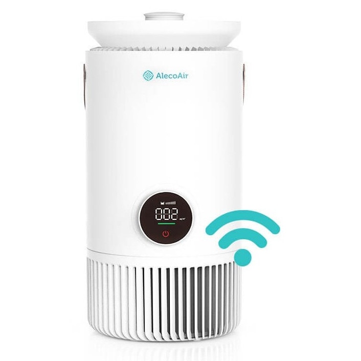 AlecoAir PU50 Nuo légtisztító és párásító, WiFi, 4L, Fehér, 241x476mm ...