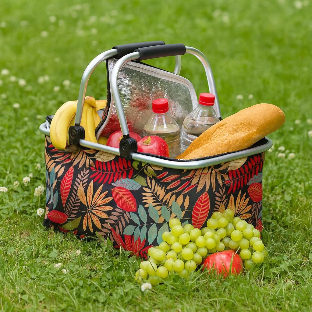 Cos termic pliabil 30l, Be-active, cu cadru din aluminiu si 2 insertii ...