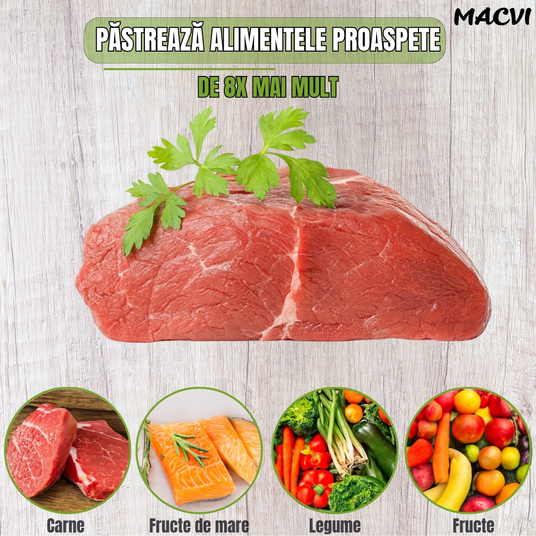 Aparat de vidat Macvi® cu taietor incorporat, sistem compact, mod uscat ...