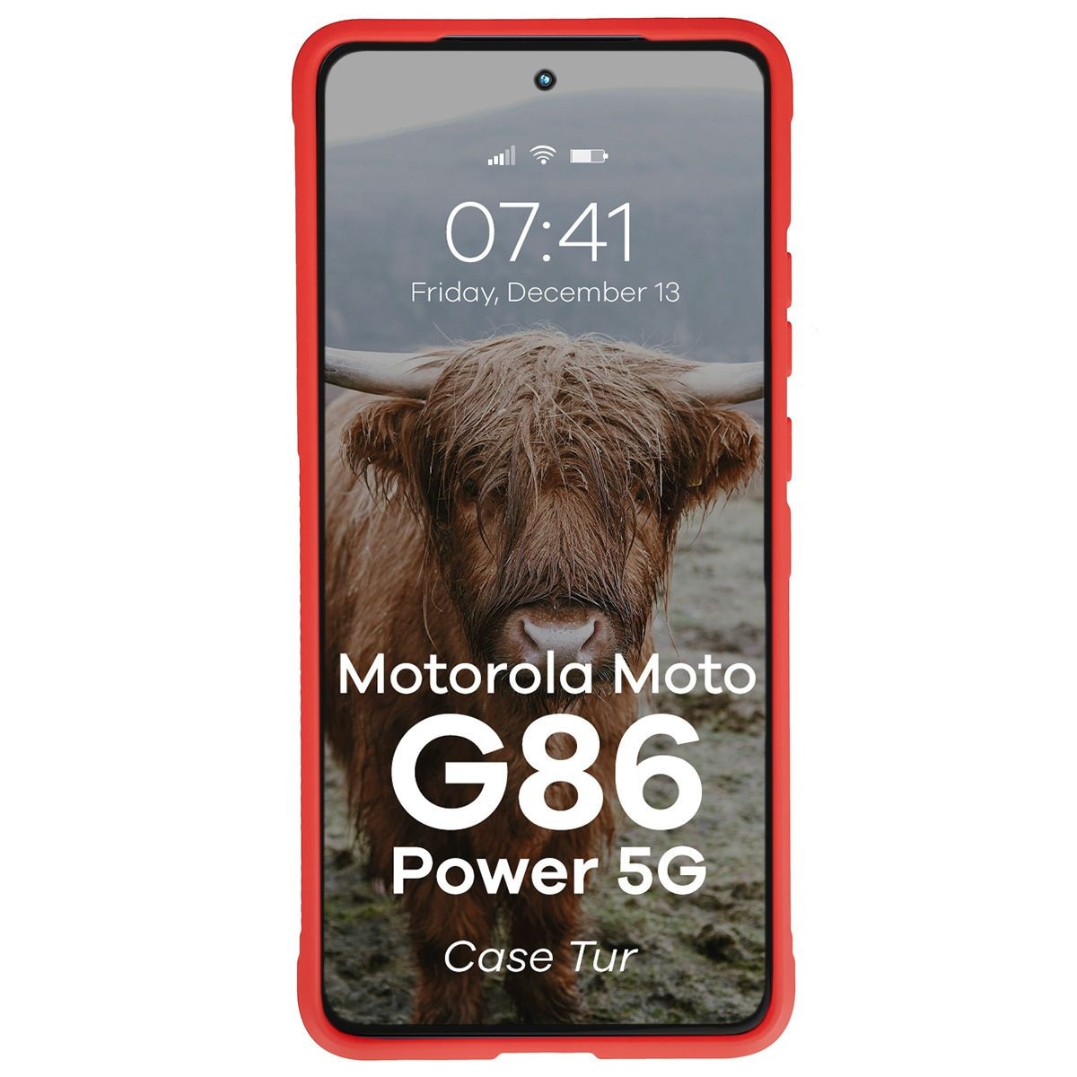 Husa telefon, Bizon Case Tur pentru Motorola Moto G86 Power 5G, Rosu ...
