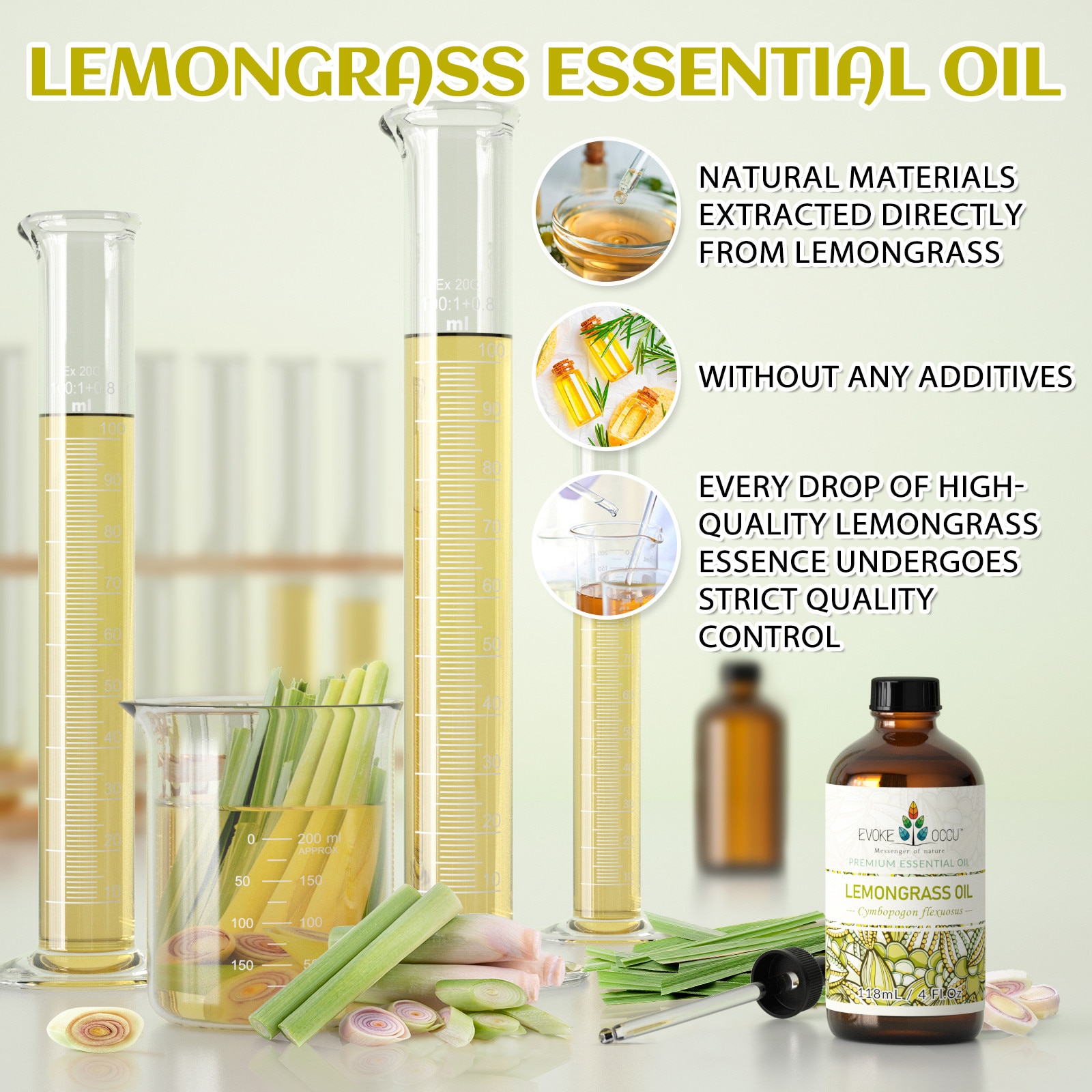 Ulei esential de lemongrass EVOKE OCCU, pentru lumanari difuzoare spray ...