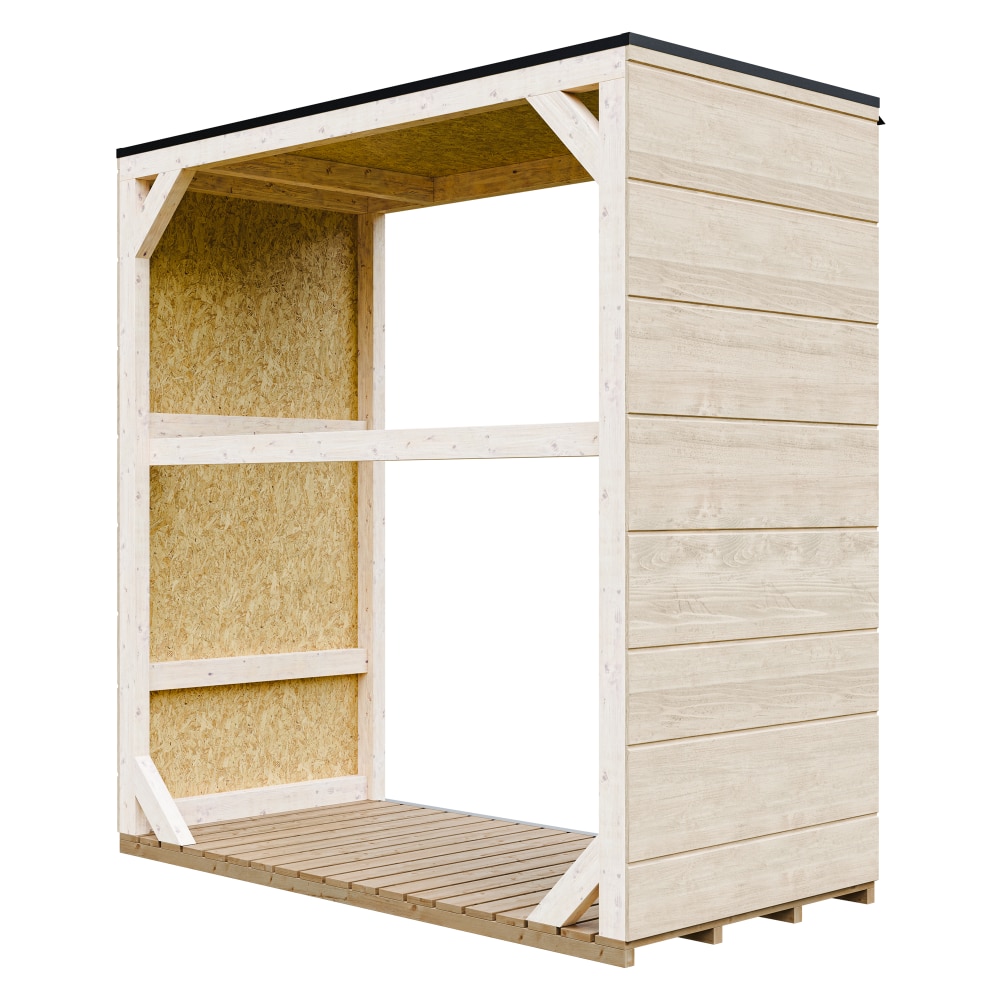Adapost exterior pentru lemne de foc 1, 14 m² - 75 x 153 x H159 cm ...