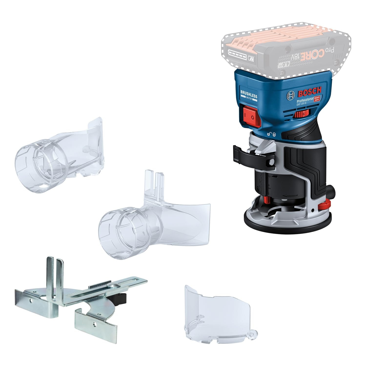 Freza De Muchii Fara Fir Bosch Professional System 18V Gkf 18V-8 ...