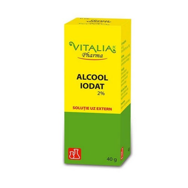Alcool Iodat 2% - 40g - Vitalia Pharma - eMAG.ro