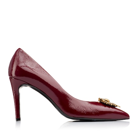 Pantofi dama, Musette, NEW CAMILLA A253, Piele lacuita, Bordeaux - eMAG.ro