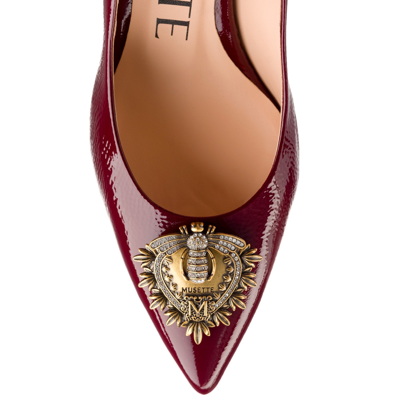 Pantofi dama, Musette, NEW CAMILLA A253, Piele lacuita, Bordeaux - eMAG.ro