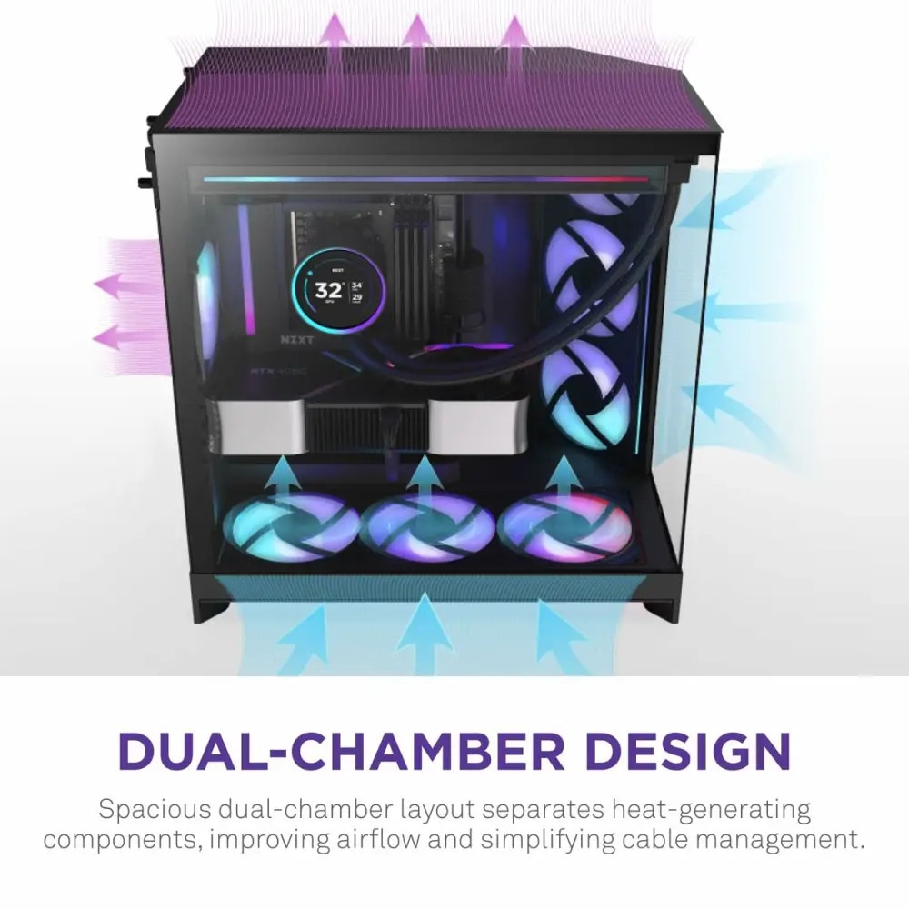 Carcasa ATX semi-inalta NZXT CM-H92FB-R1 Neagra - eMAG.ro