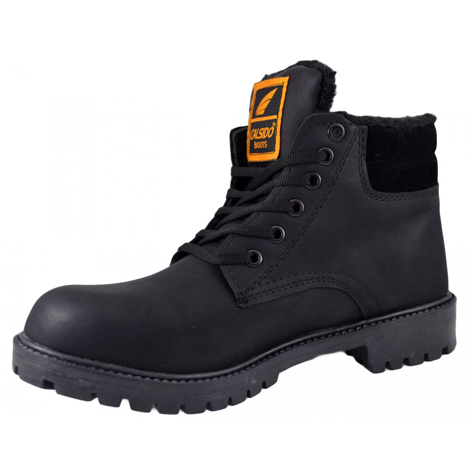 Bocanci Insulete Barbati Negre Imblanite - Calsido, 44 EU - eMAG.ro